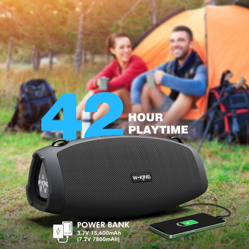 W-King X10 nešiojama Bluetooth kolonėlė su mikrofonu 70W – 15600mAh 3 ...